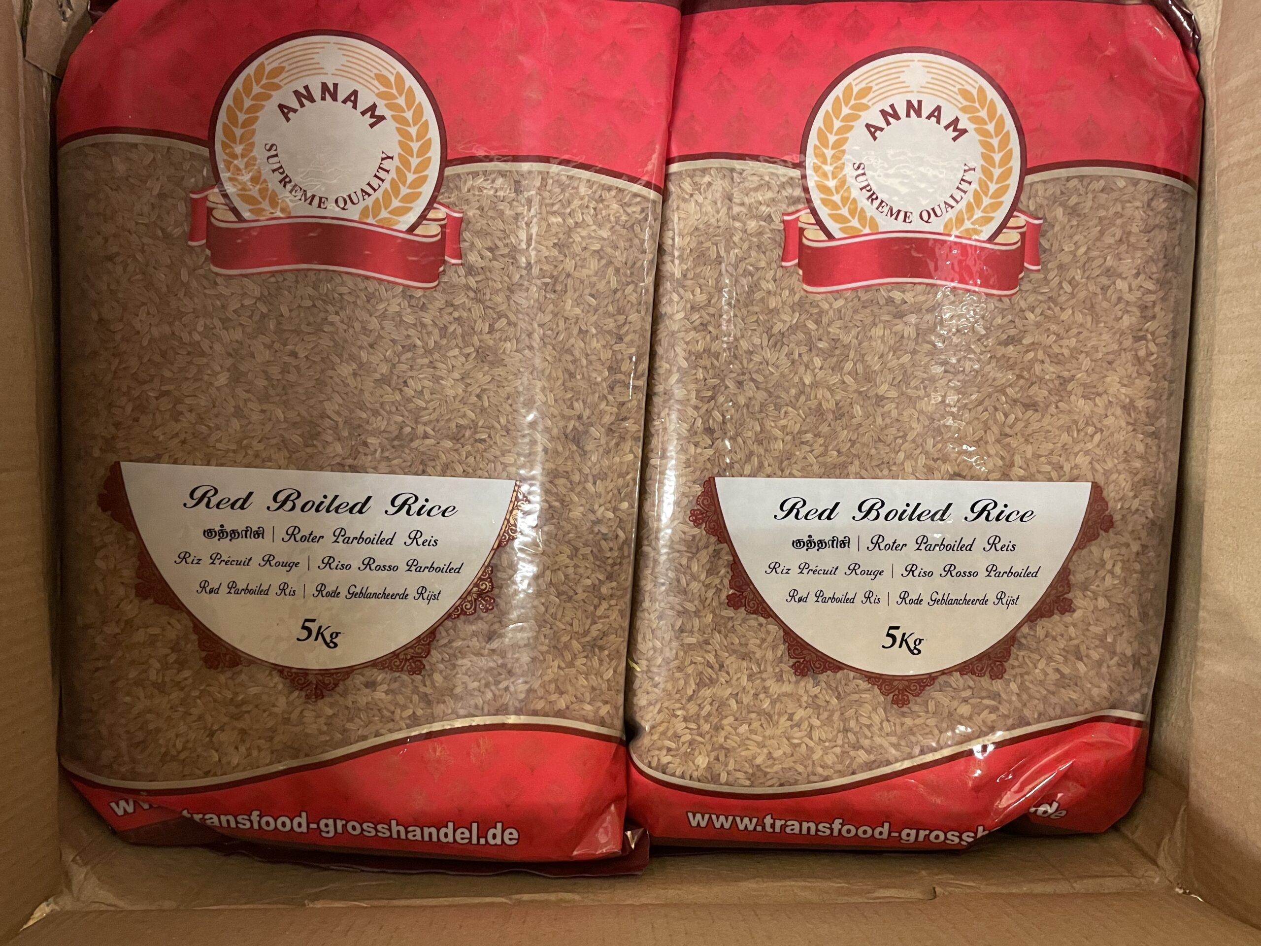 Annam Red boiled matta Rice, 5kg – Shopdrop
